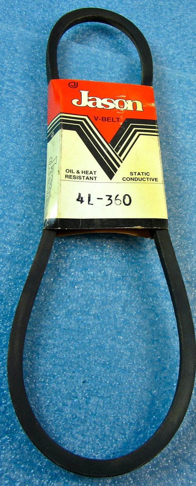 JASON 4L360 V-BELT, 36" OUTSIDE NOMINAL LENGTH, 1/2" TOP WIDTH, 4L, 5/ ...