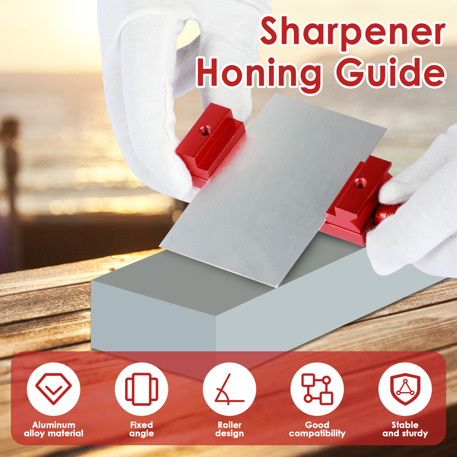 Honing Guide Tool Sharpening Jig Fixing Holder for 0.2-2.2" Chisels ...
