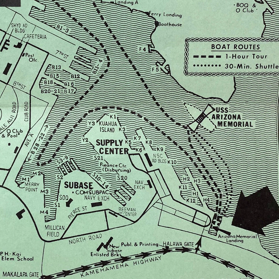 Uss Arizona Memorial Map