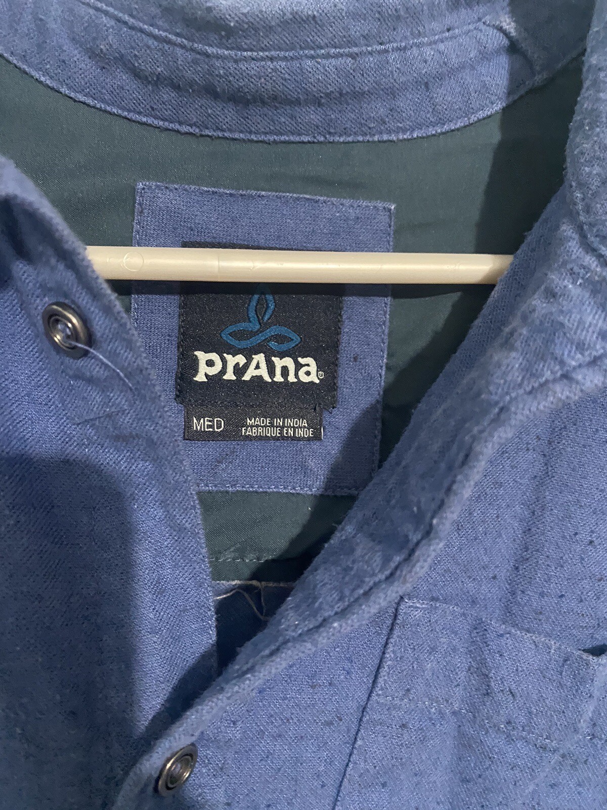 PrAna Men's Equinox Blue Trey Long Sleeve Flannel. Soft Flannel. Medium | eBay