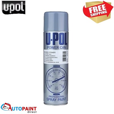 U-Pol High Build Primer Grey Power Can Aerosol Professional Spray Paint ...