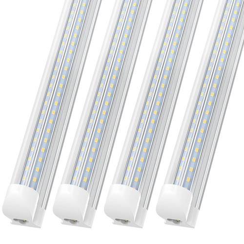 T8 4FT LED Tube Light Garage Ceiling LED Shop Lights Fixtures 6500K 4 ...