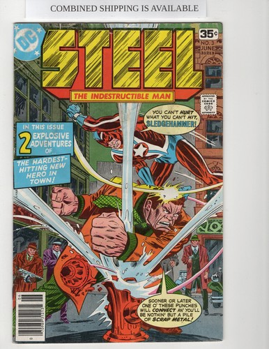 DC Comics Steel, The Indestructible Man #3 GD and #4 VF-NM | eBay