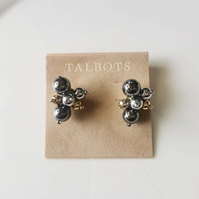 New Talbots Beads Cluster Stud Earrings Gift Fashion Women Party ...