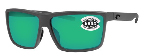 Costa Del Mar Rinconcito Matte Gray Green Mirror 580 Glass Polarized ...