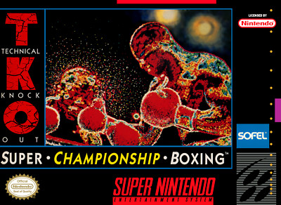 TKO Super Championship Boxing FRIDGE MAGNET SNES Super Nintendo Video ...