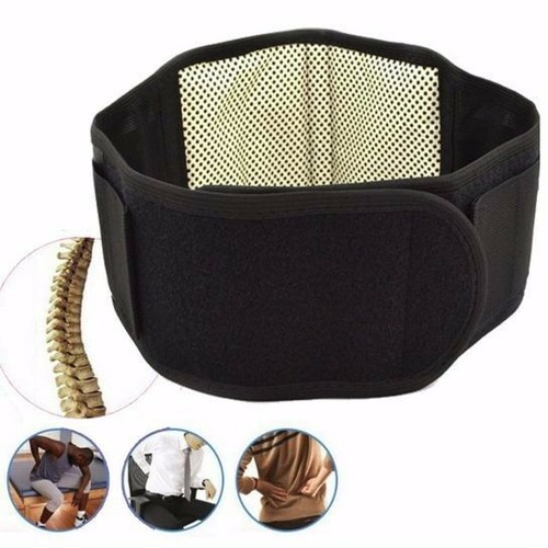 Lumbar & Lower Back Support Belt Brace Strap Pain Relief Posture Waist ...