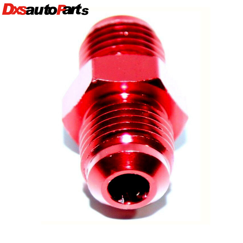 New Red -6AN Male to -6AN Male Thread Straight Aluminum Anodized ...