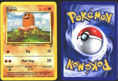 Diglett 71/130 Base Set 2 1999 POKEMON FIGHTING VINTAGE O249 | eBay