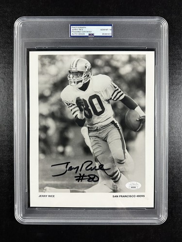 JERRY RICE Autograph AUTO 8x10 Sealed JSA & PSA/DNA SLABBED Photo 🔥 PSA ...