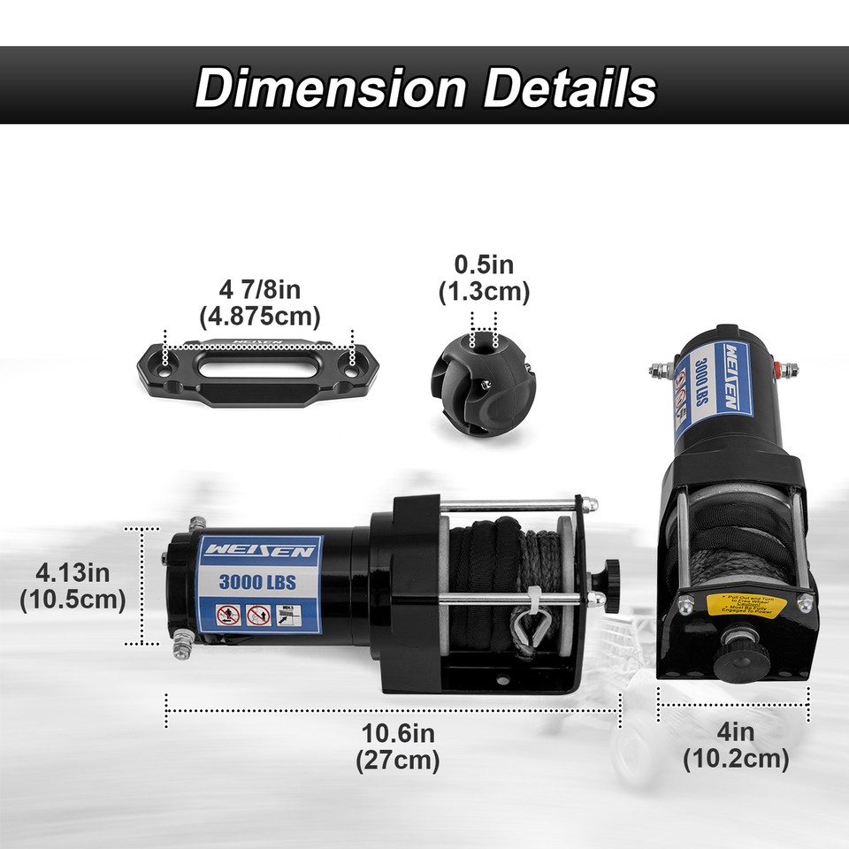 ATV 12V 3000LBS Winch Mount Kit For Honda Rancher TRX350/TRX400 2000 ...