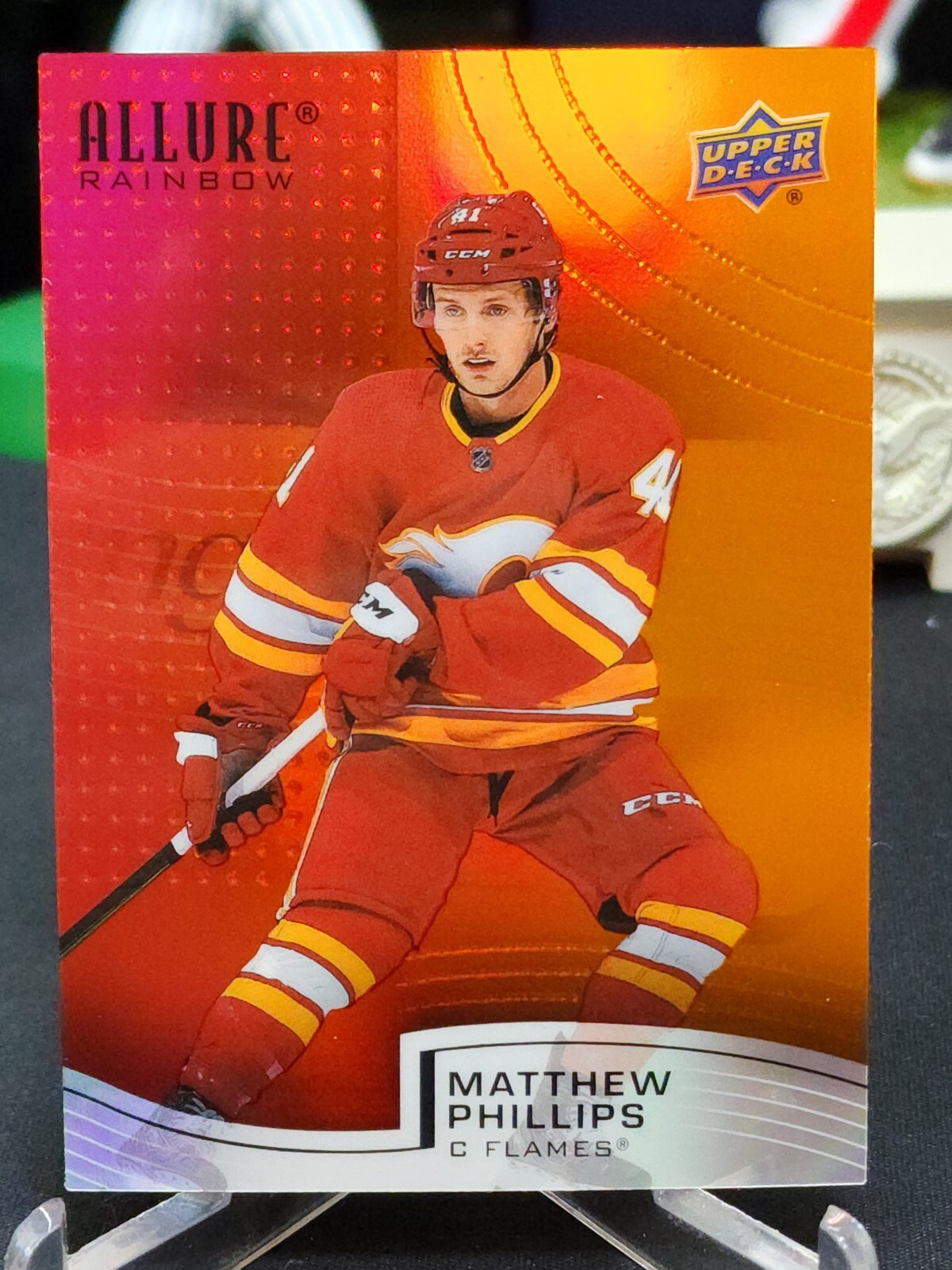 2021-22 Upper Deck Allure Matthew Phillips Rookie Red/Orange Rainbow | eBay