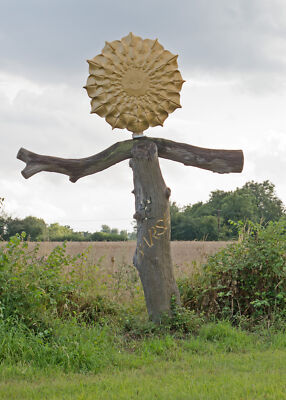 Photo 6x4 Barsham Village Sign (Front) Beccles This sign, recently ...