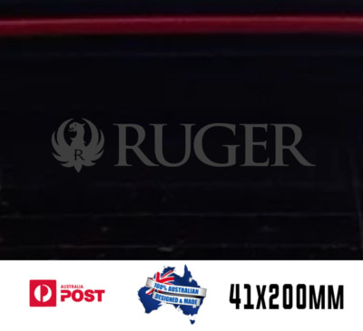 2x Ruger Windshield Windscreen Sticker Decal 200mm BLACK | eBay Australia