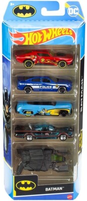 HOT WHEELS DC BATMAN 5 PACK SET - MUSCLE BOUND CHARGER MERC TV ...