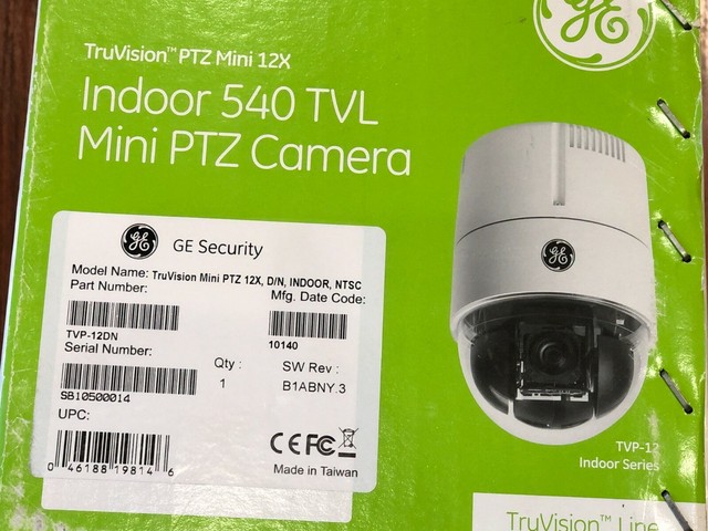 GE TRUVISION PTZ MINI 12X D/N ID [tvp-12dn] Security Camera for sale ...