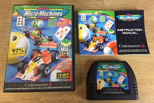 Sega Mega Drive Game * MICRO MACHINES * Retro Rare Complete | eBay UK