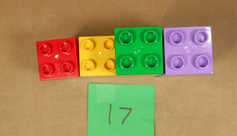 Duplo Lego 2 x 2 x 2 Bricks Printed Numbers 0-9 G17 | eBay
