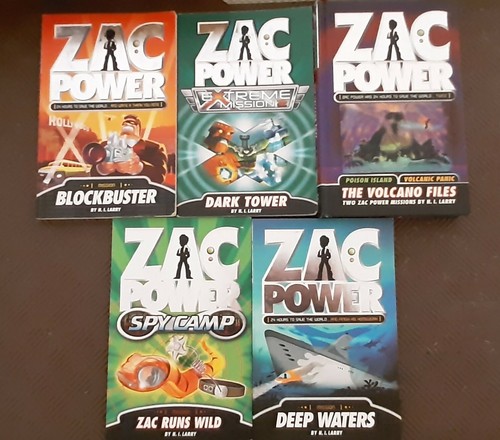 Zac Powers set of 5 books - 6 stories, by H.I.Larry, Mission & Extreme ...