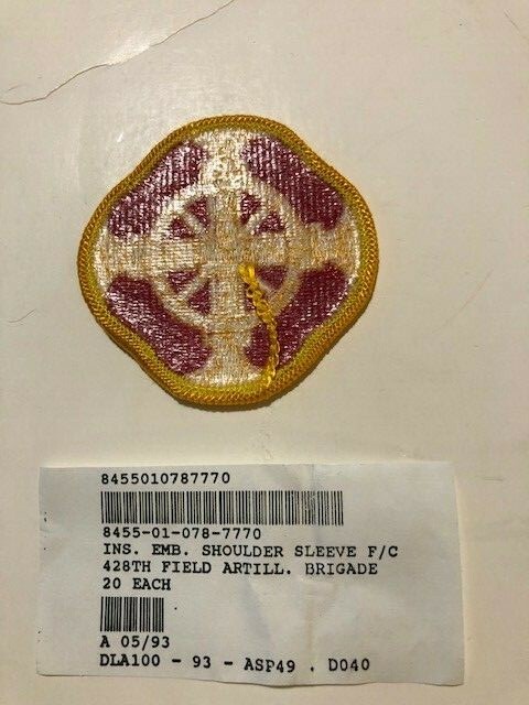 428th Field Artillery Brigade U.S. Army Shoulder Patch Insignia | eBay