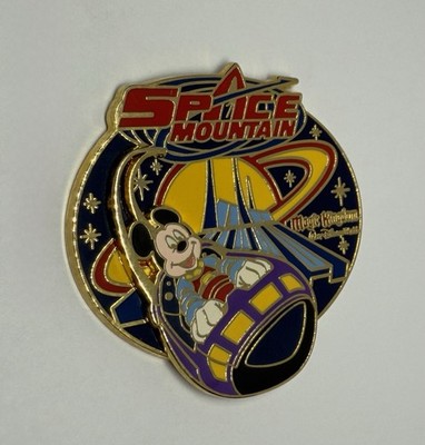 Disney Mickey Mouse Space Mountain Rocket Ship Lapel Pin (P165) | eBay