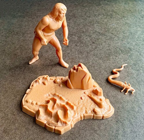 Vintage 1971 AURORA PRODUCTS Prehistoric Scenes CRO MAGNON MAN Model ...