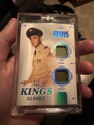 2024 Leaf Kings closet Elvis Presley double Worn Patch Shirt/Robe 4/8 ...