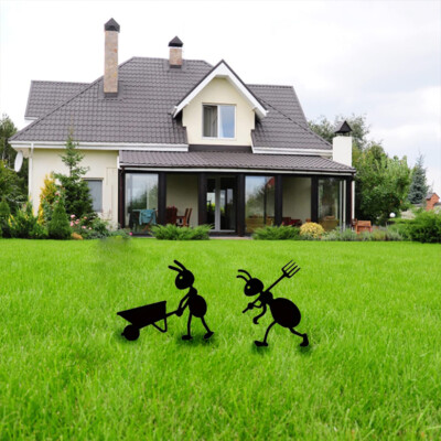 Ant Metal Wall Art Decor Black Metal Wall Sign For Home Garden Indoor ...