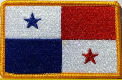 Panama Flag Embroidered Iron-On Patch Military Tactical Shoulder Emblem ...