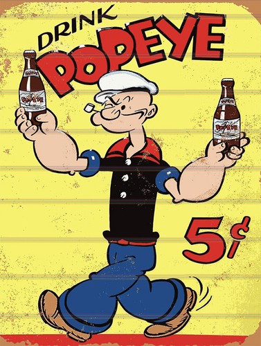 Drink Popeye, Retro Vintage Metal Sign, Man Cave | eBay UK