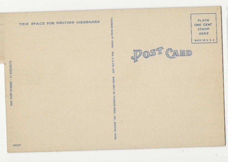 Postcard Surf Scene A Foaming Breaker from the Mighty Ocean USA North America | eBay