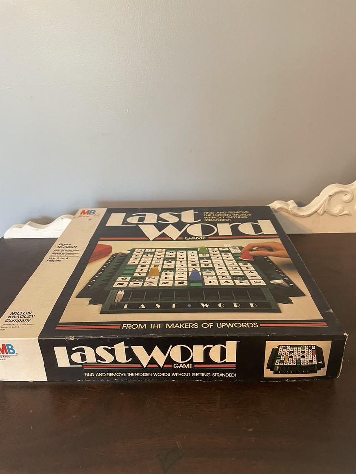 Vintage Last Word Game, *Complete* - Milton Bradley, 1985 | eBay