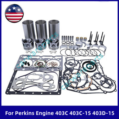 Overhaul Rebuild Kit compatible for Perkins Engine 403C 403C-15 403D-15 ...