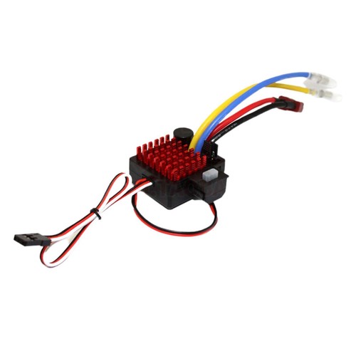 60A Brushed Waterproof ESC RC Speed Controller for TT02 1/10 RC Car DIY ...