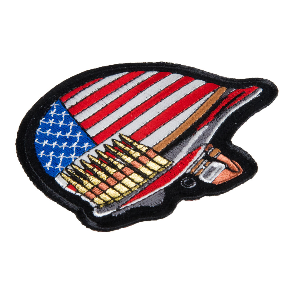 American Flag Combat Helmet Patch, Support Our Troops Patches | eBay