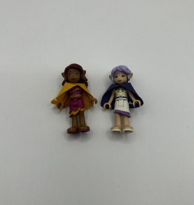 Lego Elves Minifigures Aira Windwhistler & Azari Firedancer w/ Capes | eBay