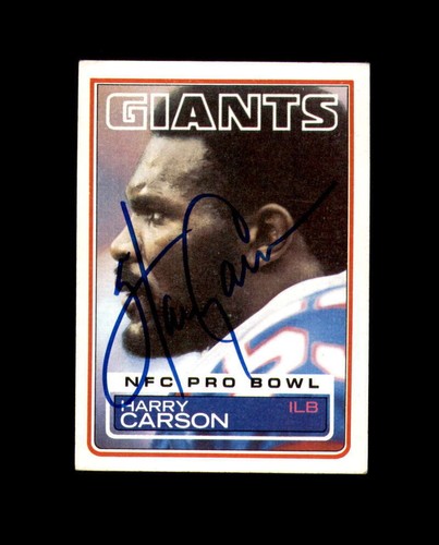 Harry Carson Signed Original 1983 Topps New York Giants Autograph | eBay