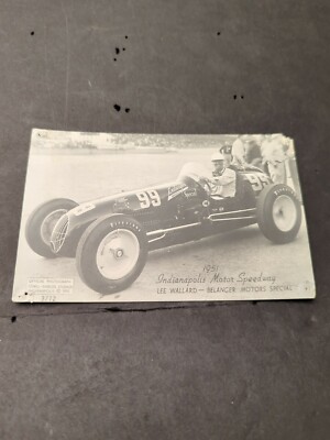 1951 Official Photograph Postcard Lee Wallard Indy Motor Speedway ...