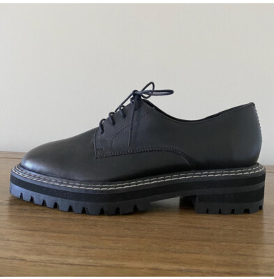 LEATHER chunky lace-up shoe, brand new, unworn, UK5 / US 7.5 | eBay