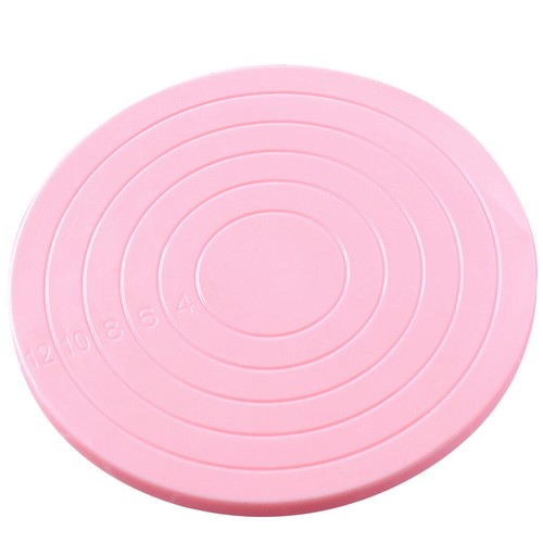 Round Kitchen Cake Turntable Rotating Platform Decorating Stand Nonslip ...