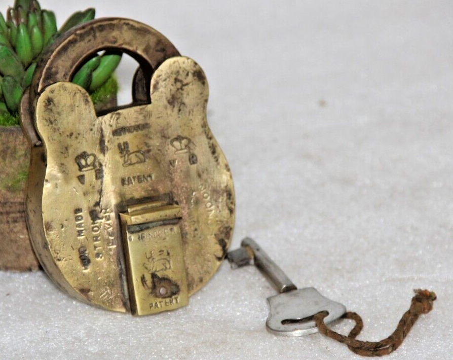 Security Lock and Keys, Home Decor, Iron Padlock, Rare Indian Lock ...