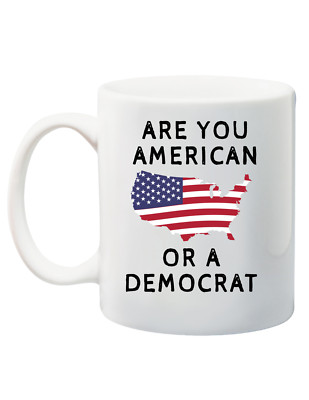 American or Democrat Coffee Mug - Conservative Funny Political Mug 11oz ...