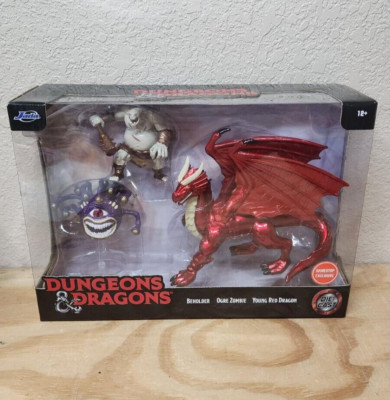 2022 Jada Dungeons and Dragons Beholder, Ogre Zombie, and Young Red ...