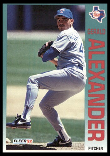 1992 Fleer #297 Gerald Alexander Texas Rangers Baseball Card | eBay