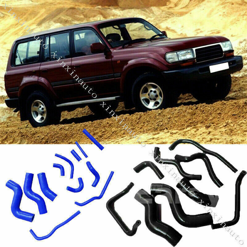 9X For Toyota Land Cruiser LC/FZJ80 91-97 HPS Silicone Radiator+Heater ...