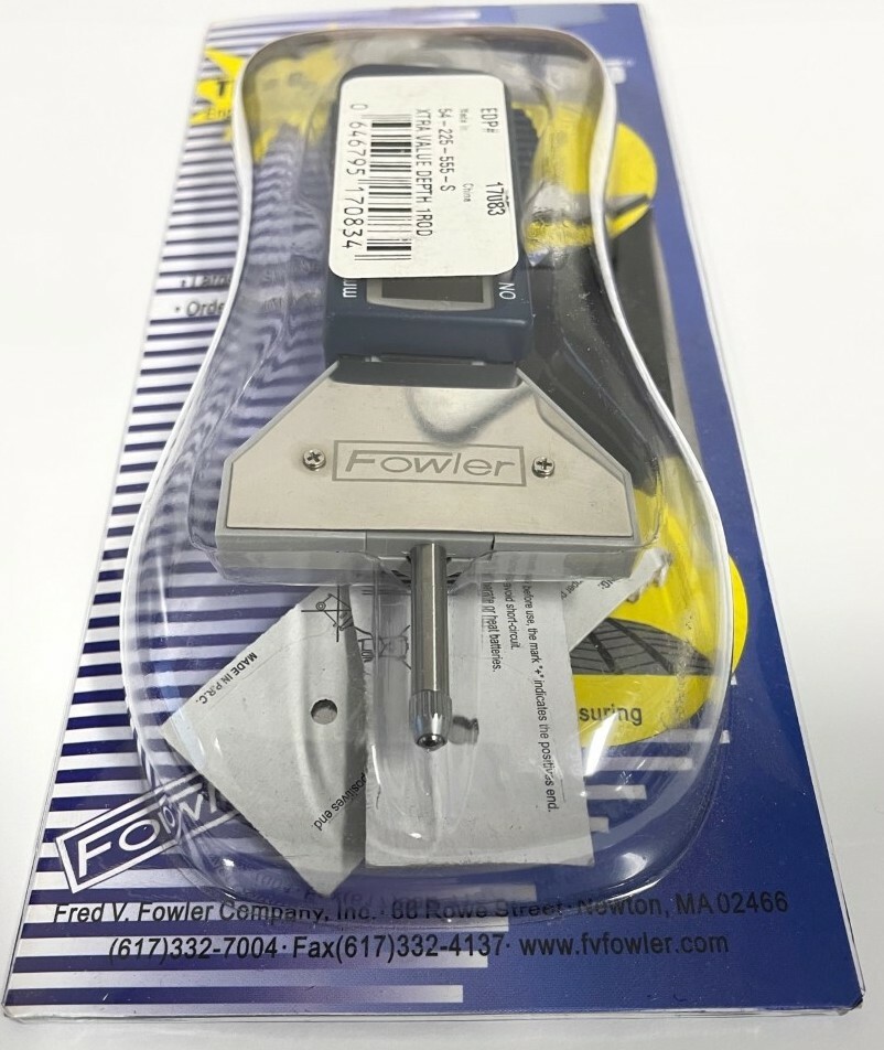 Fowler 54-225-555-S Xtra-Value Electronic Depth Gage, 0-1" Range, .0005 ...