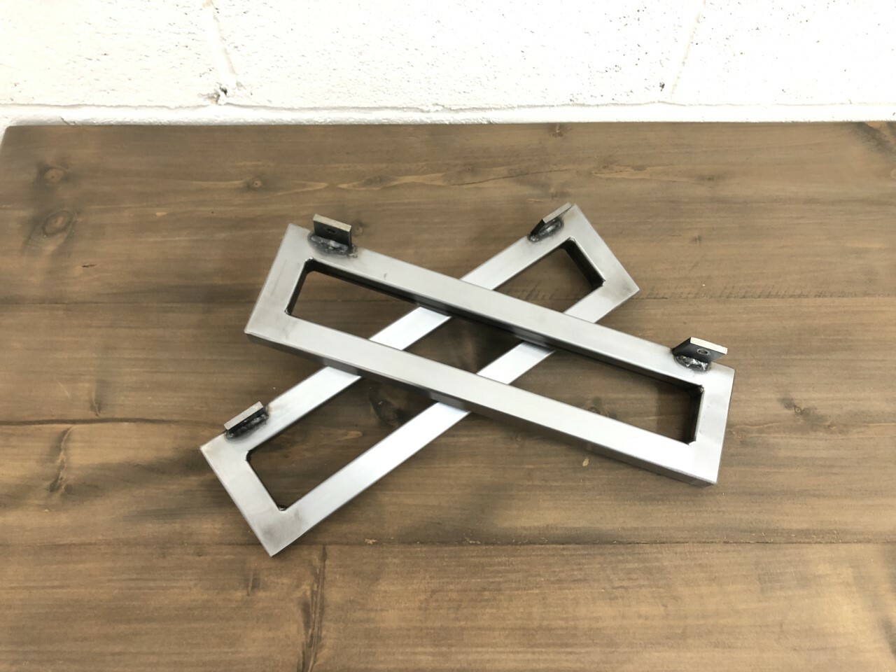 2x Cabinet legs steel industrial metal feet Made In England. (2 Legs ...