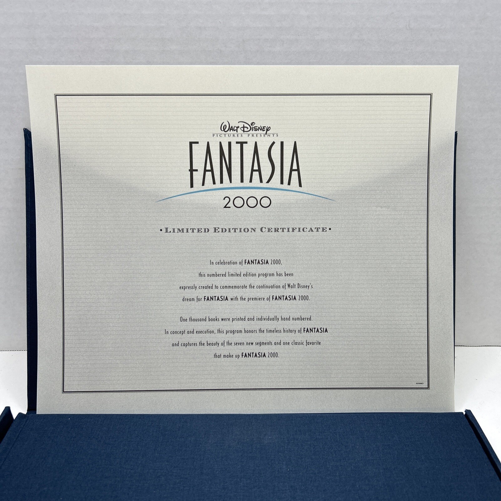Fantasia 2000 Limited Edition Program, 586/1000!, Signed By ROY EDWARD ...