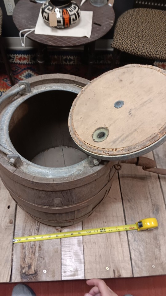 Vintage Dobson Favorite Rockford IL Wooden Barrel Butter Churn | eBay
