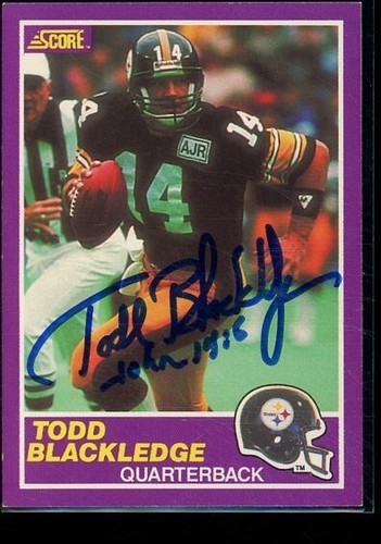 1989 Score Todd Blackledge Auto | eBay